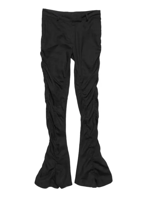 Acne Studios Mid-waist Flared Trousers - Black
