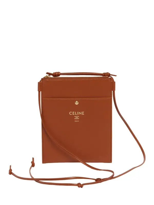 Celine Sharp Pouch In Smooth Lambskin - Tan