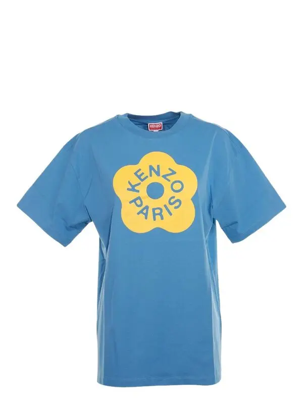 Kenzo Boke Flower 2.0 Printed Crewneck T-shirt - Blue