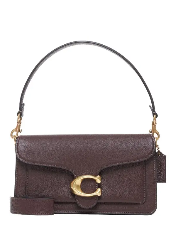 COACH Tabby 26 Shoulder Bag With Logo Plaque - Black