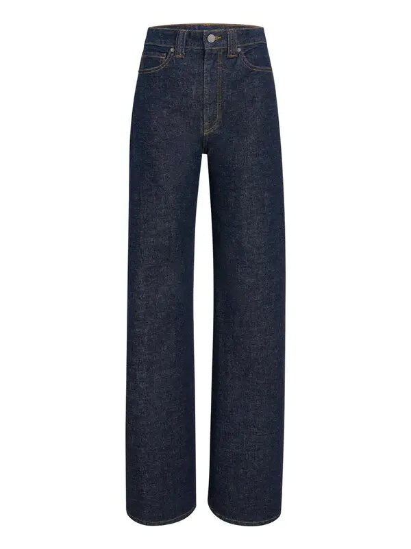 Khaite Dane High Waisted Wide-leg Jeans - Benson