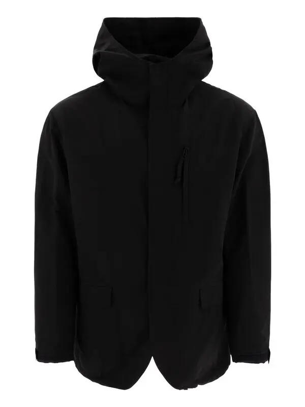 Comme Des Garçons Hooded Jacket With Pockets - Black