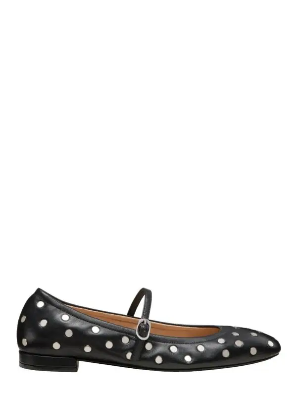 STUART WEITZMAN Claris Stud Ballerina Flats - Black