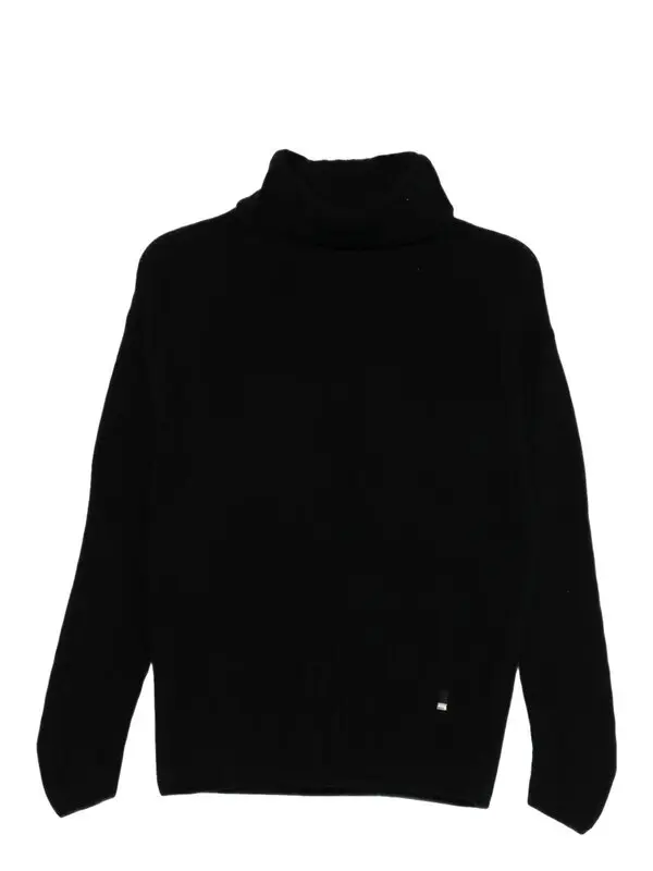 Herno High Neck Wool Jumper - Black