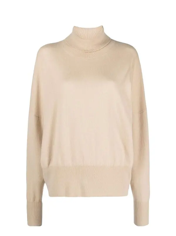 TOTEME Roll Neck Cashmere Jumper - Nude