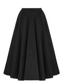 Dior Mid-length Flared Skirt - Black
