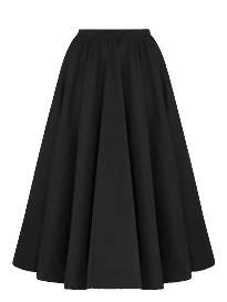 Dior Mid-length Flared Skirt - Black