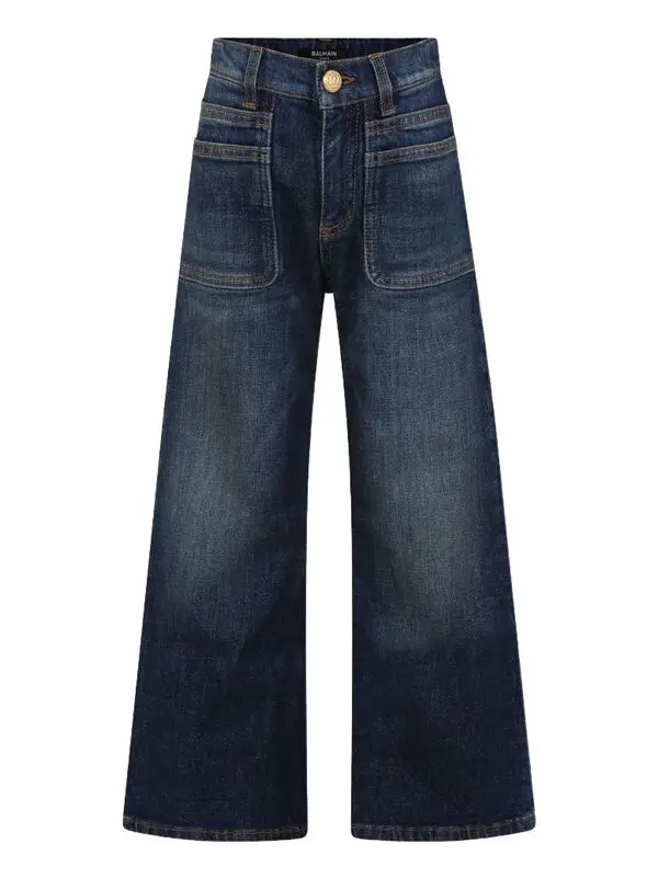 Balmain Mid-rise Straight-leg Jeans - Black