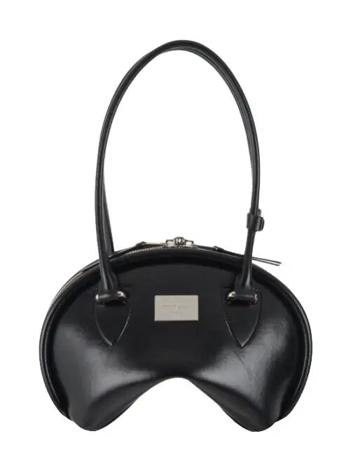 Acne Studios Bowlina Logo Plaque Mini Shoulder Bag - Black