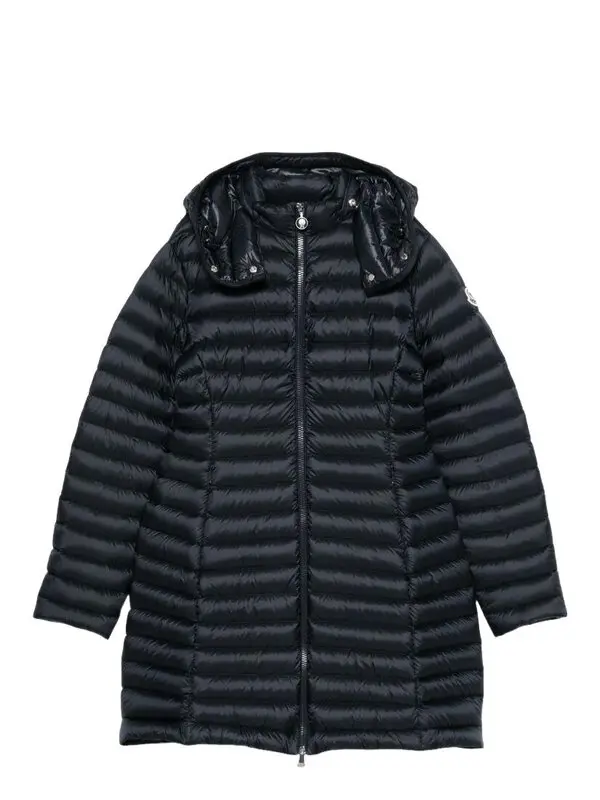Moncler Long Sleeve Quilted Hooded Zip-up Padded Jacket - Midnight Blue