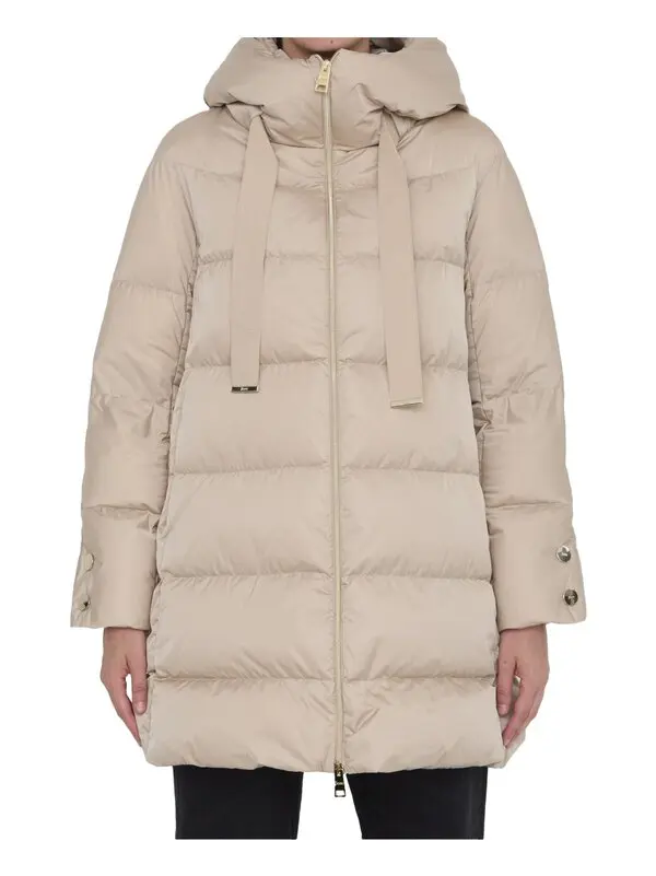 Herno Zip-up Drawstring Hooded Jacket - Gray