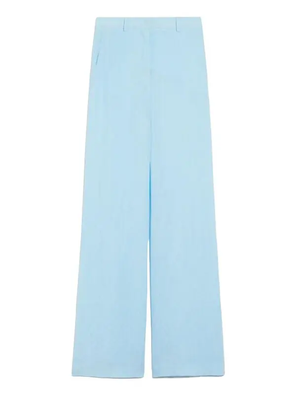 Sportmax Light Slim Bell-bottom Trousers - Blue