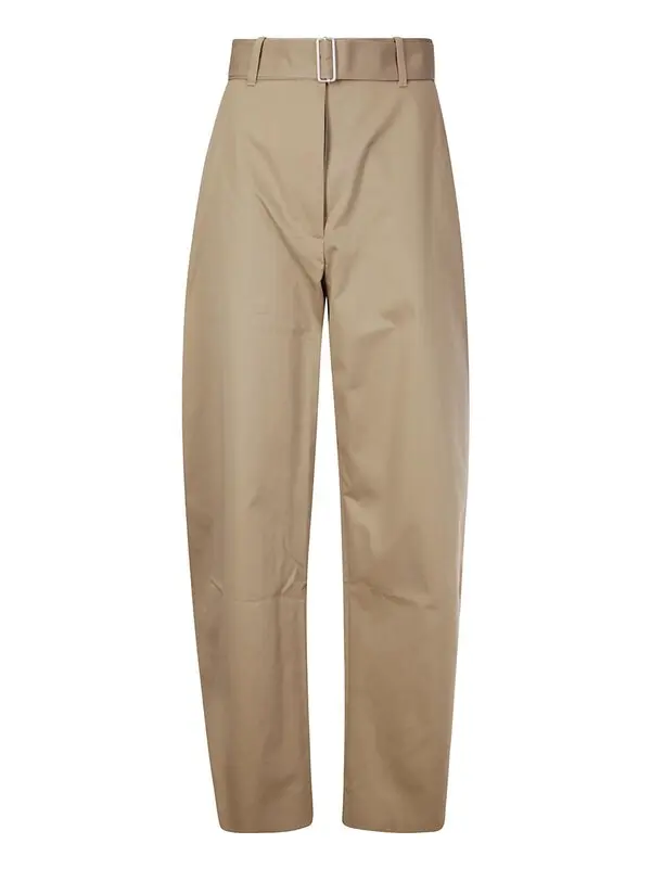 Studio Nicholson High Waisted Tailored Trousers - Nude