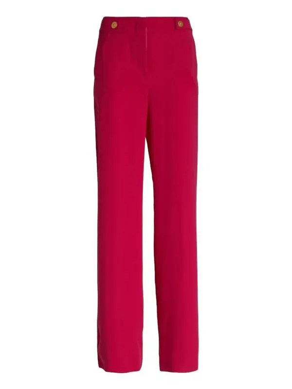 Giorgio Armani Wide-leg Trousers With Button Detail - Red