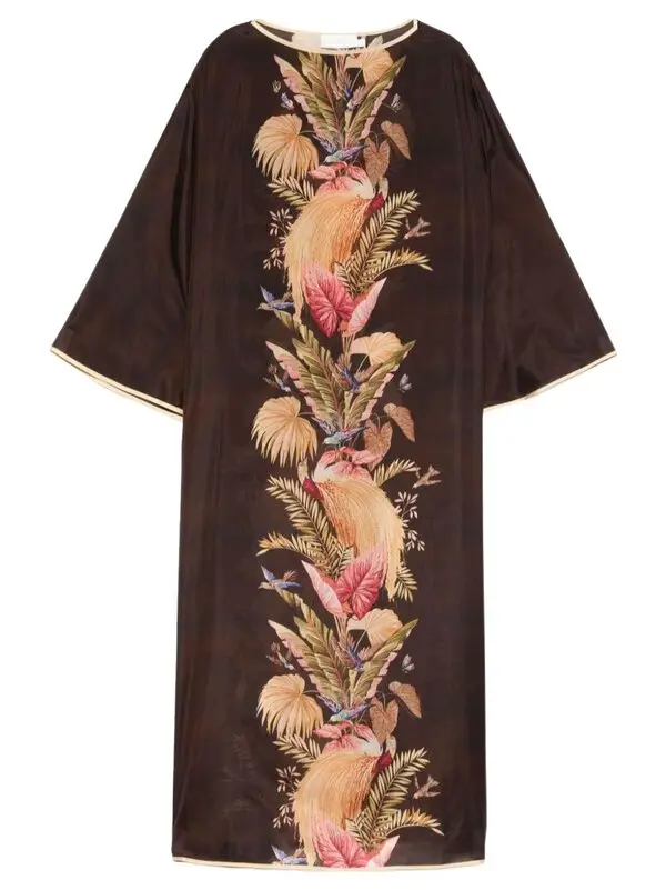 Zimmermann Ascension Tunic Midi Dress - Brown