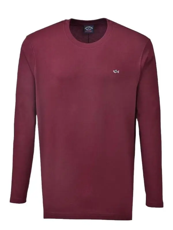 PAUL  SHARK Logo Details T-shirt - Red