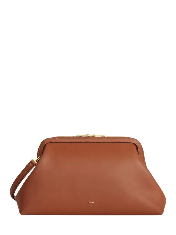 Celine Doctor's Pouch In Supple Natural Calfskin - Yellow-brown