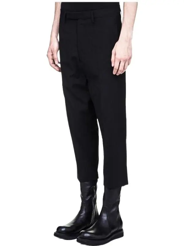 Rick Owens Logo Casual Pants - Black