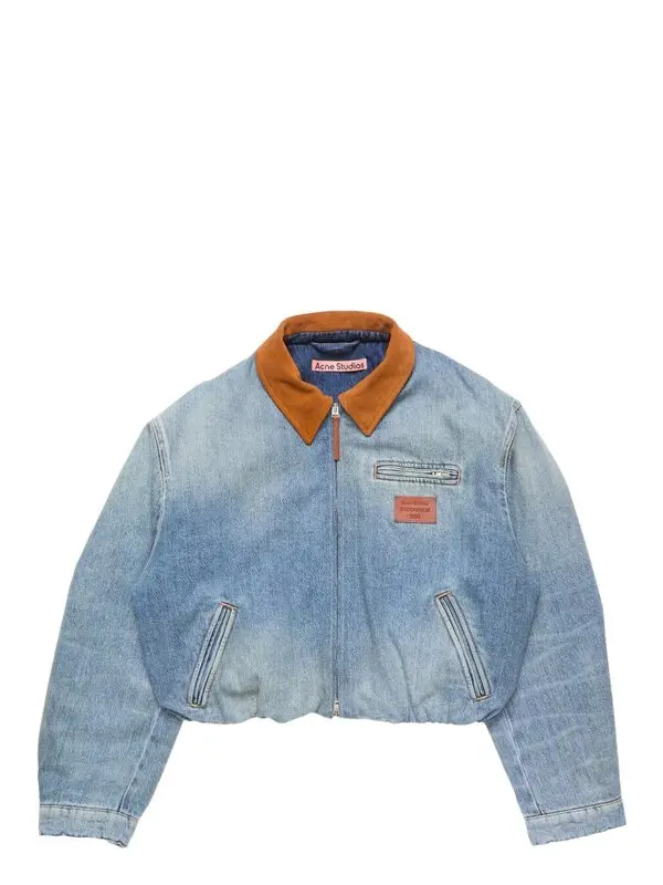 Acne Studios Denim Bomber Jacket - Blue