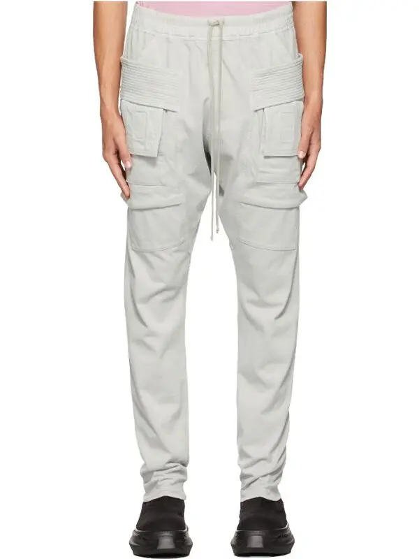 Rick Owens Lace-up Cargo Pants - White