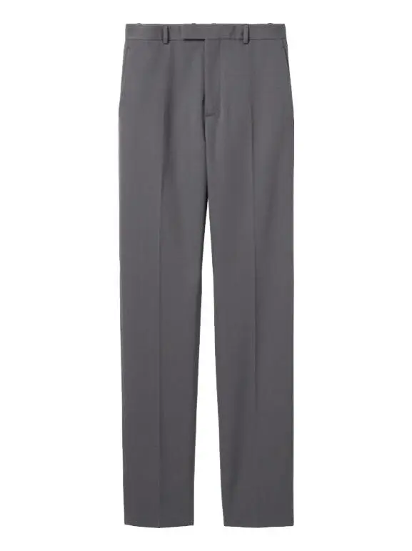 Gucci Straight Leg Satin Pants - Grey