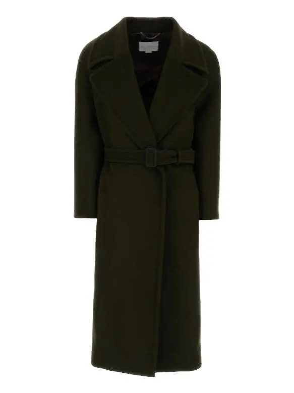 Stella McCartney Belted Long Coat - Black