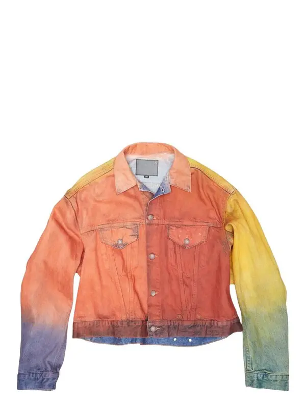 R13 Eli Denim Trucker Jacket - Multicolor