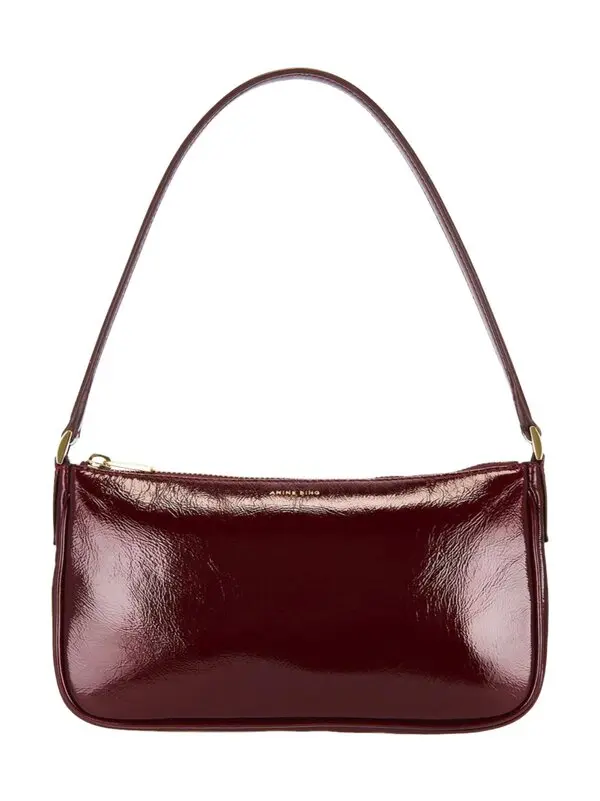ANINE BING Mini Elly Shoulder Bag - Deep Red