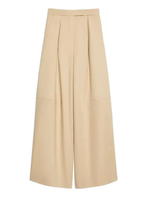 Max Mara Avoriaz Wide-leg Trousers - Nude