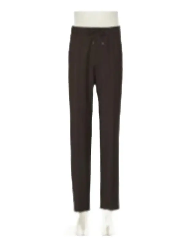 Valentino Garavani Drawstring Straight Leg Trousers - Black