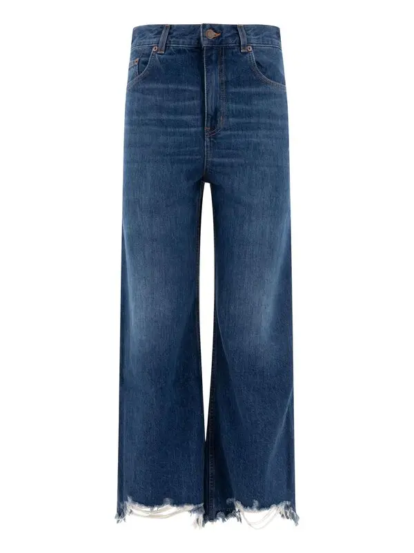 Chloé Belt-loop Jeans - Blue