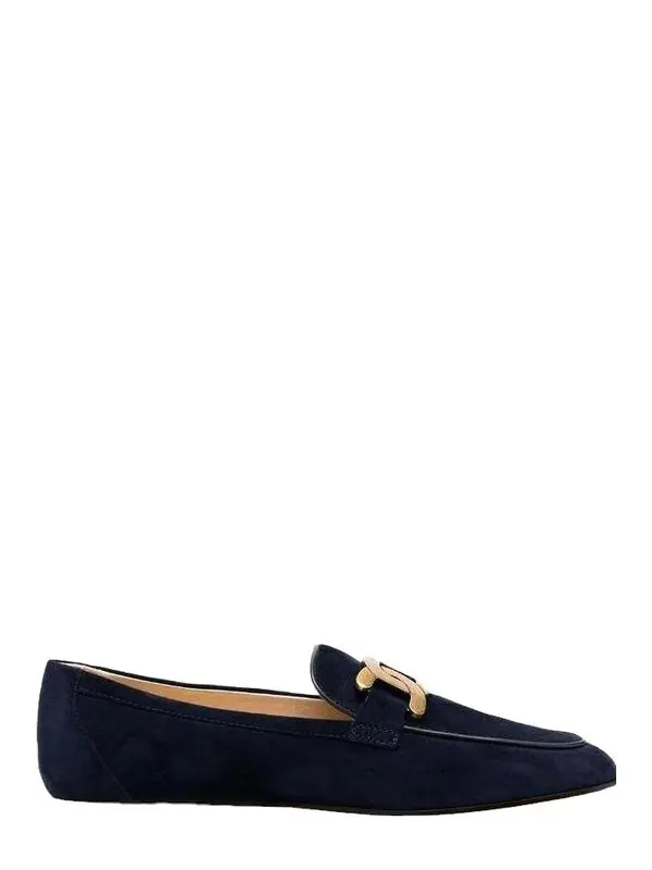 TOD'S Kate Buckle Detail Loafers - Black