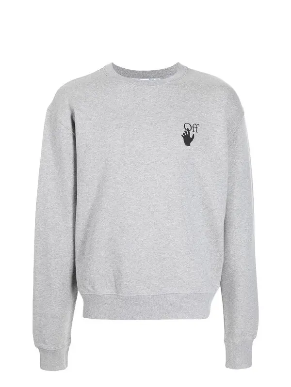 Off-White Logo-print Long-sleeve Sweatshirt - White