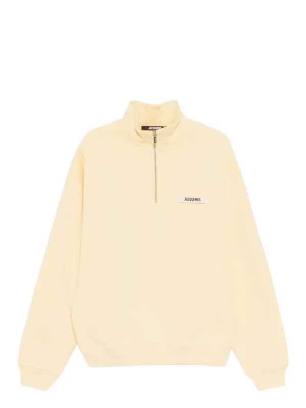 Jacquemus Zip-up High-neck Sweatshirt - Nude