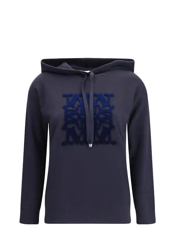 Max Mara Taddeo" Hoodie With Logo Detail - Black