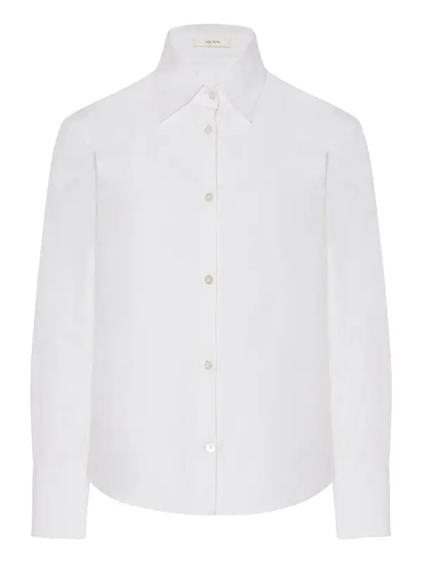 THE ROW Frou Curved Hem Shirt - White