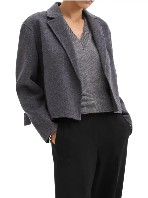 Theory Relaxed Cardigan Jacket - Black