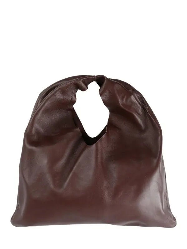 THE ROW Open Top Draped Small Tote Bag - Brown