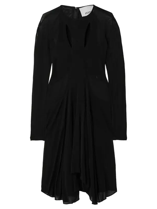 Isabel Marant Étoile Asymmetrical Pleated Dress - Black