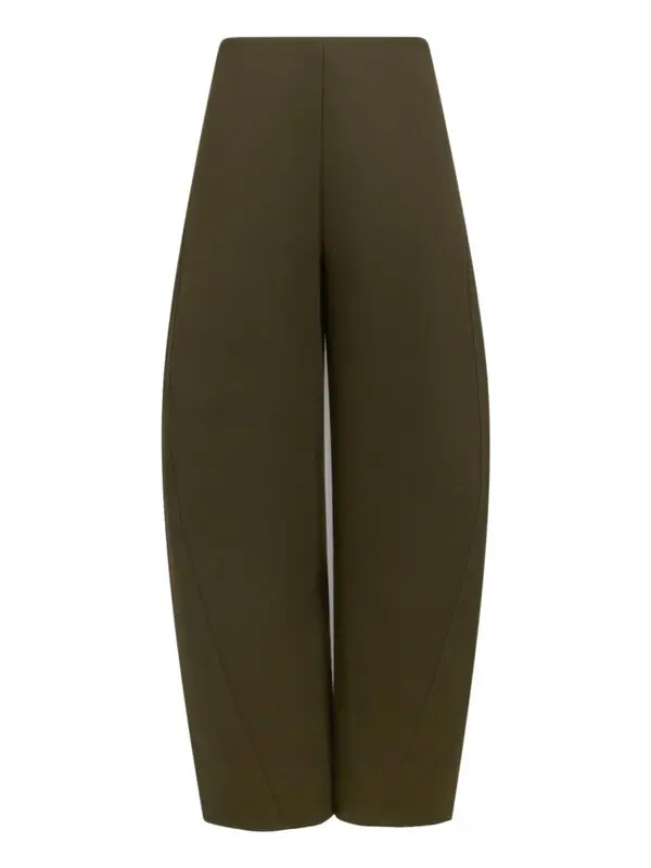 Alaïa High-waist Twisted Pants - Dark Green