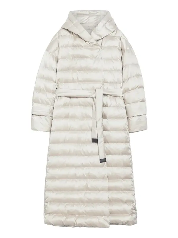 Max Mara Button Detailed Belted Jacket - Icy-blue