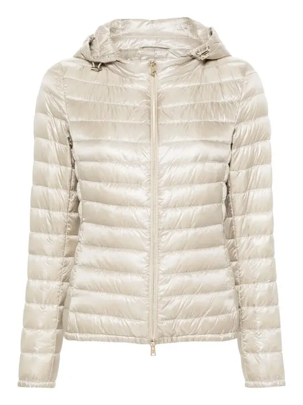 Herno Down Jacket With Detachable Hood - Nude