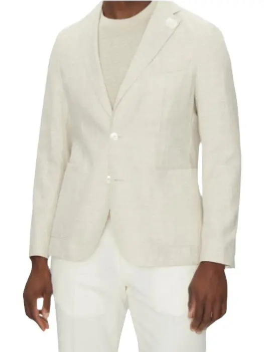 Hugo Boss Long-sleeved Suit Jacket - White