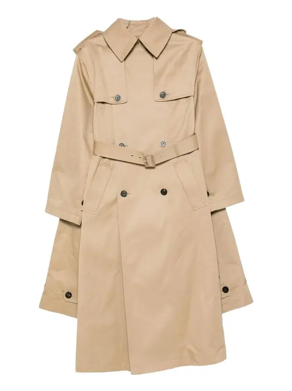 JEAN PAUL GAULTIER Hooded Trench Coat - Nude