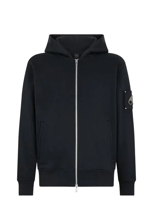 Moose Knuckles Zip-up Hoodie - Black