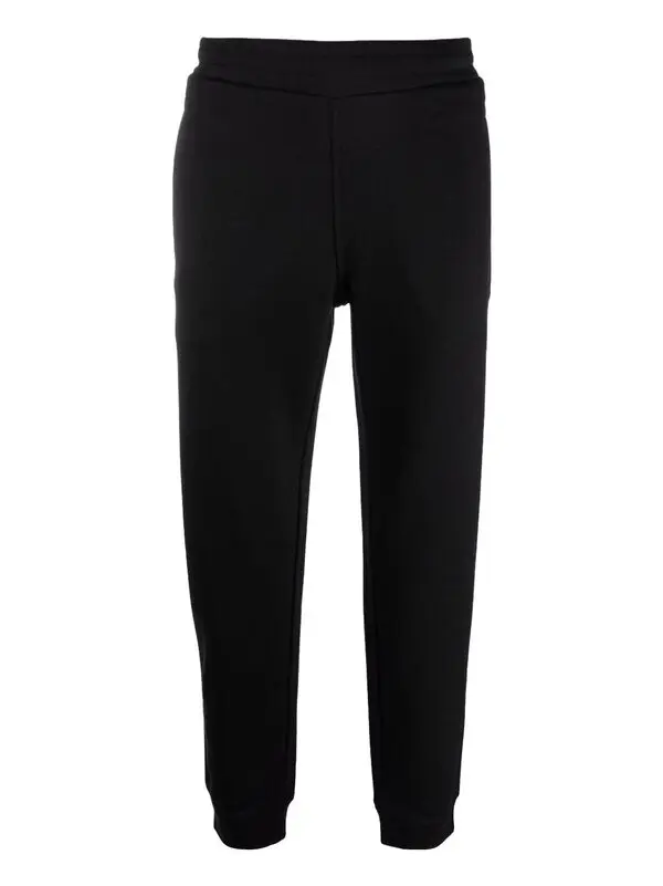 Emporio Armani Logo Detailed Sweatpants - Black