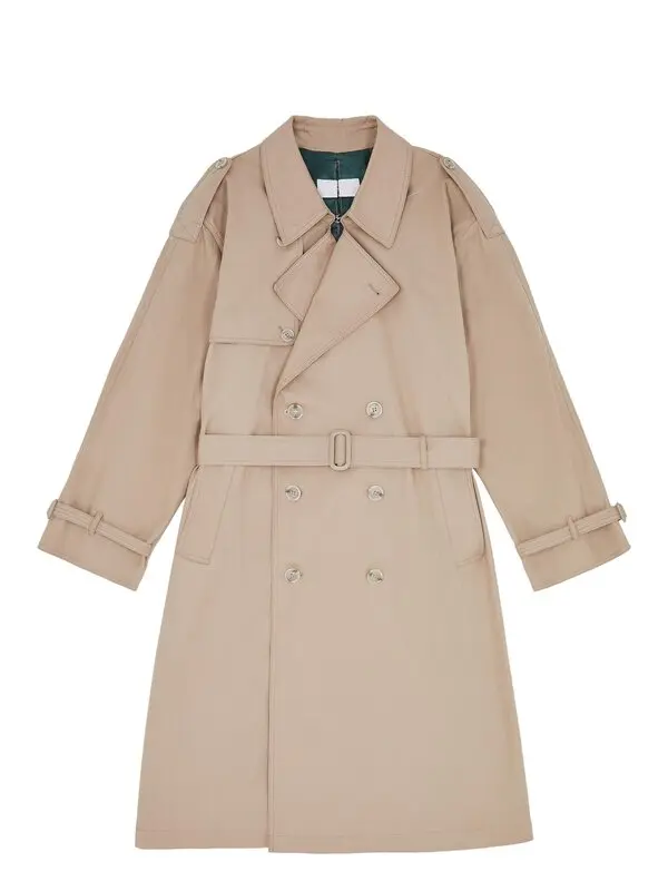 MAISON MARGIELA Twist Trench Coat - Sand-colored