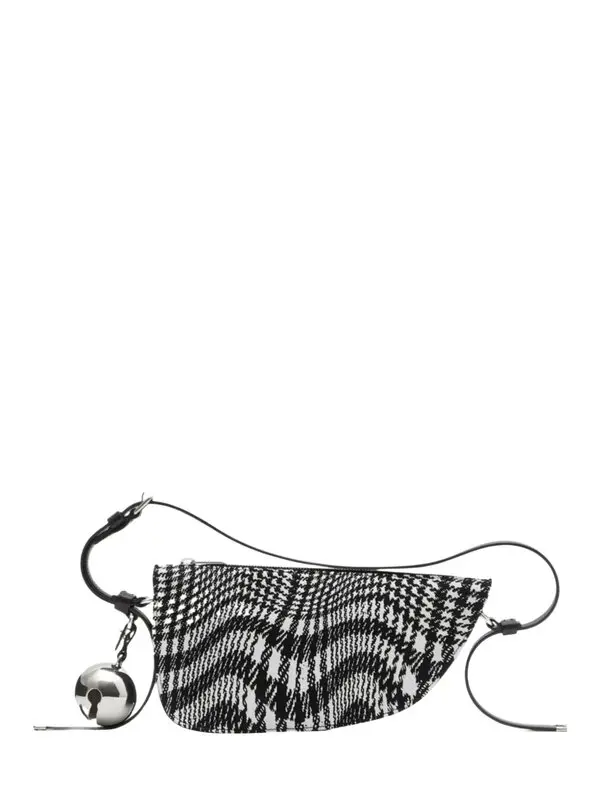 Burberry Mini Shield Sling Bag - Black/white