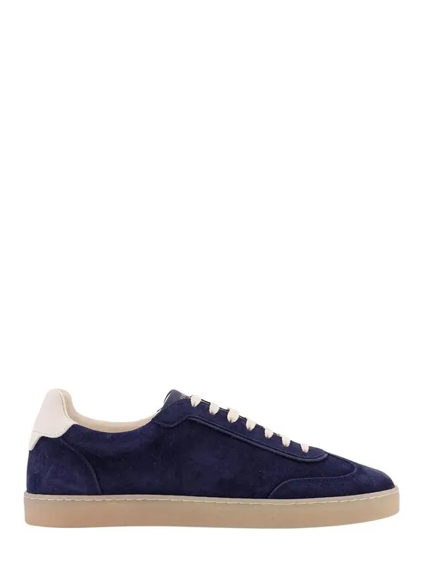 Brunello Cucinelli Low Top Lace-up Sneakers - Blue