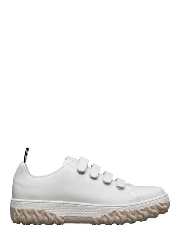 Thom Browne Court Touch-strap Sneakers - White